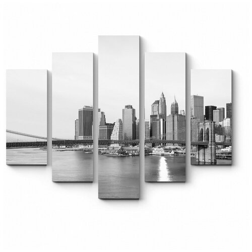 Модульная картина Панорама Манхэттена 75x60