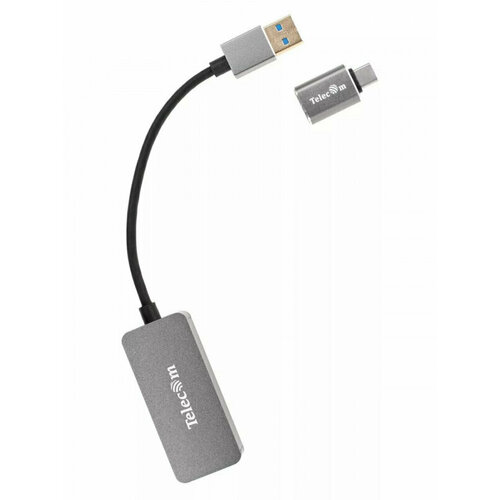 Кабель-переходник Telecom USB 3.0-->RJ-45 2.5G Ethernet, and TypeC адаптер 0.15м