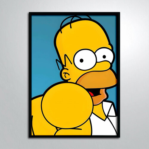 Постер в раме/Симпсоны Гомер Арт и Ты The Simpsons