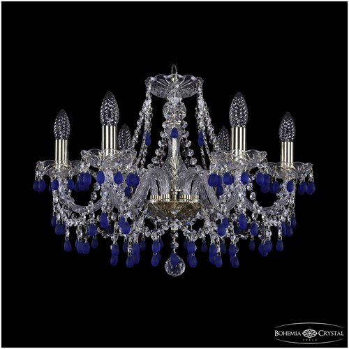 Люстра Bohemia Ivele Crystal 1410 1410/6/195/G/V3001, E14, 240 Вт, кол-во ламп: 6 шт., цвет: бесцветный
