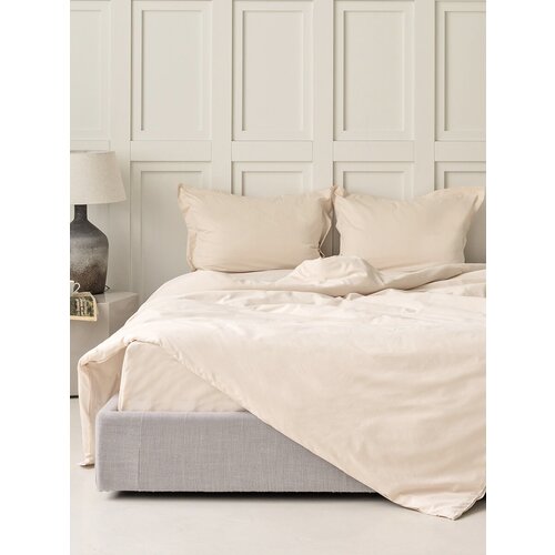 Комплект постельного белья La Prima постельное белье сатин латте, размер Евро (200x220см)