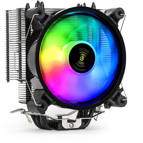 Кулеры для процессора EXEGATE EX293667RUS Dark Magic EXX400V2-PWM. RGB (Al+Cu, PWM, 4pin, 11-24db, 605г, RGB подсветка)