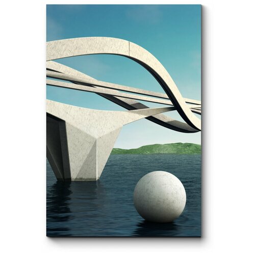 Модульная картина Пластичный мост 110x165