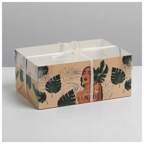 Коробка для капкейка «Дикая», 23 × 16 × 10 см (5 шт)