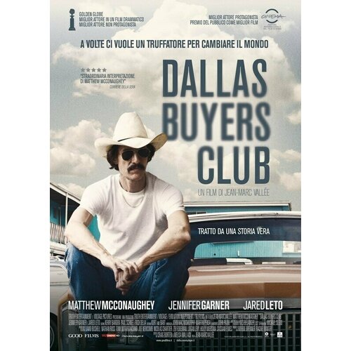 Плакат, постер на холсте Далласский клуб покупателей (Dallas Buyers Club), Жан-Марк Валле. Размер 30 х 42 см