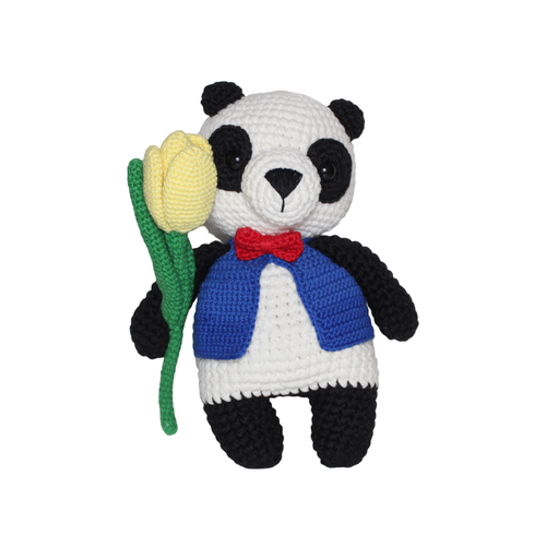 Мягкая игрушка медвежонок панда ручной работы, подарок на день рождения