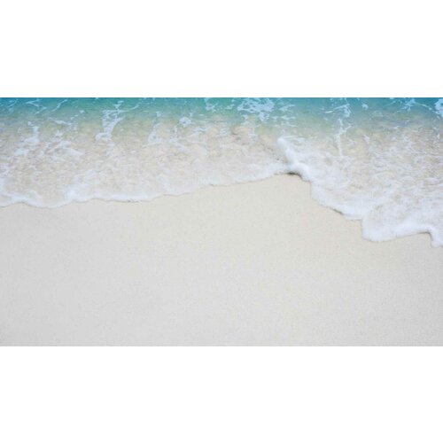 Картина на холсте 60x110 LinxOne "Песок beach blue волны wave" интерьерная для дома / на стену / на кухню / с подрамником
