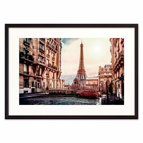 Постер в рамке Закат в Париже, 50х70 см