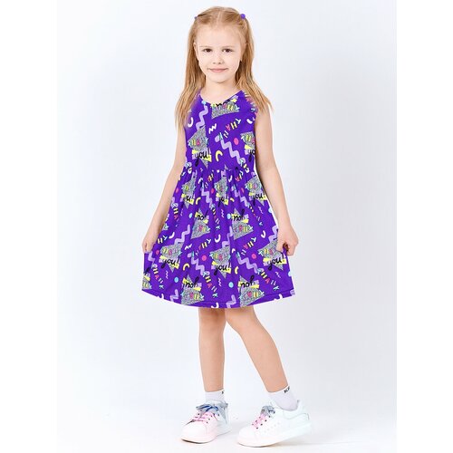 Платье KETMIN, размер 146, фиолетовый, синий