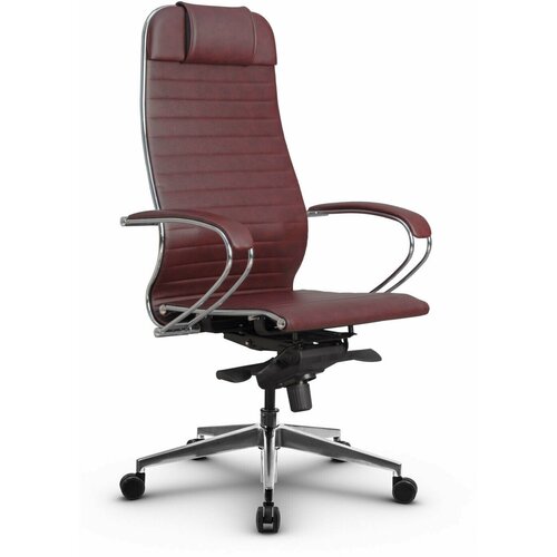 Компьютерное кресло METTA SAMURAI K-1 для руководителя, обивка: искусственная кожа, цвет: темно-бордовый