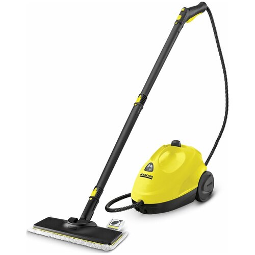 Пароочиститель KARCHER SC 2 EasyFix + латексные хозяйственные перчатки, желтый/черный