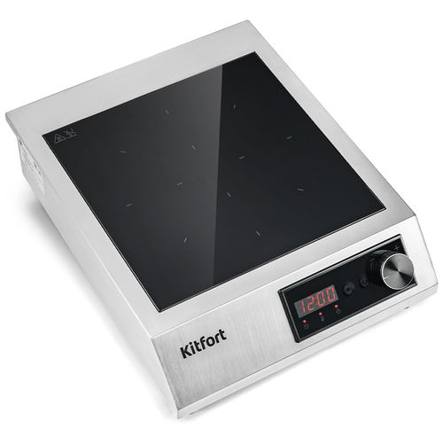 Индукционная плита Kitfort КТ-142, серебристый/черный