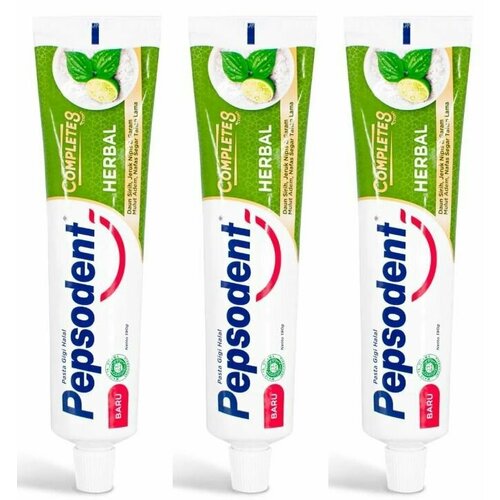 Pepsodent Зубная паста Complete 8 Herbal, травы, 75 г, 3 шт