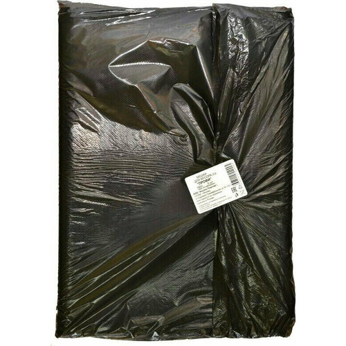 Мешки для мусора Мешки для мусора ПВД 160л 65 микрометров 5 штук в упаковке черные 90x120см Концепция Быта