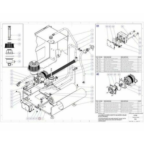 Кольцо уплотнительное 103416 для машины посудомоечной VORTMAX модели FDME 400K