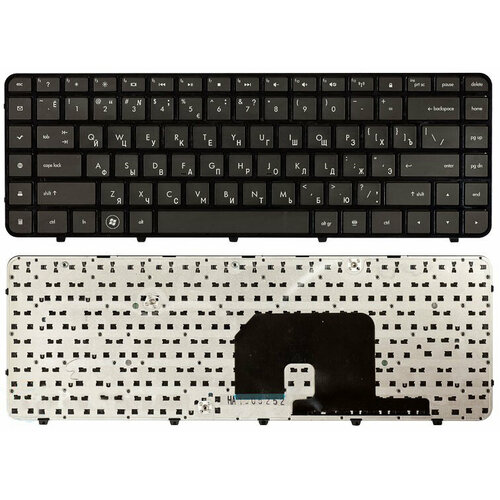 Клавиатура для ноутбука HP V112846AS1 черная с рамкой