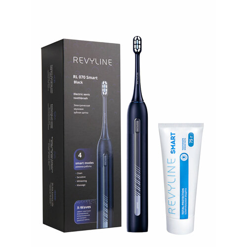 Набор Revyline RL 070 черная + Зубная паста Revyline Smart, 75 г