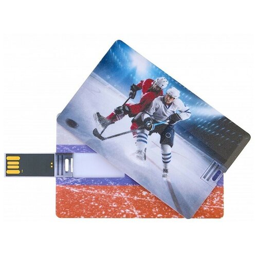 Подарочный USB-накопитель хоккей оригинальная флешка пластиковая карта 4GB