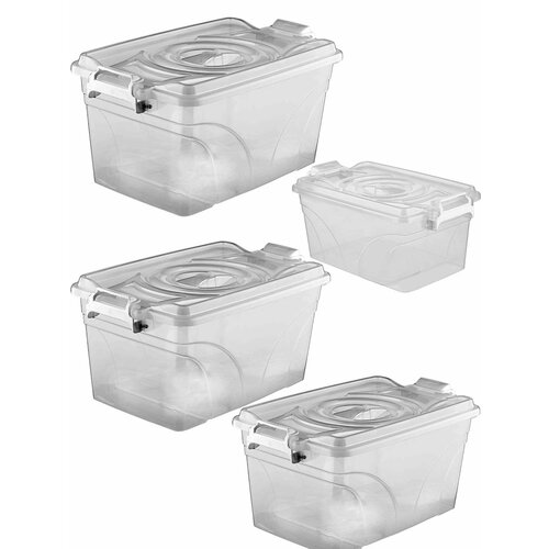 Набор из 4 контейнеров для продуктов с крышкой, NS, К-14. К-19. К-5. К-9