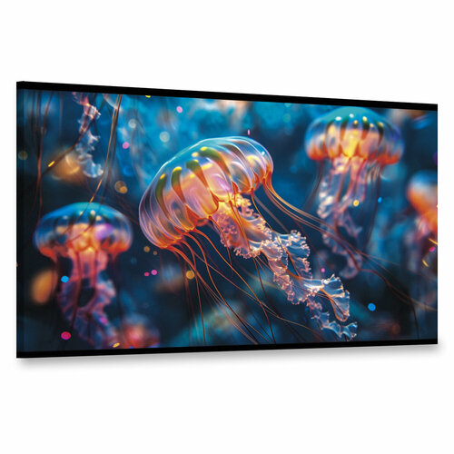 Интерьерная картина 100х60 "Медуза в океанском ветре"