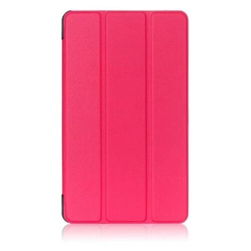 Чехол-обложка MyPads для Huawei MediaPad T3 7.0 (BG2-W09) тонкий умный кожаный на пластиковой основе с трансформацией в подставку розовый