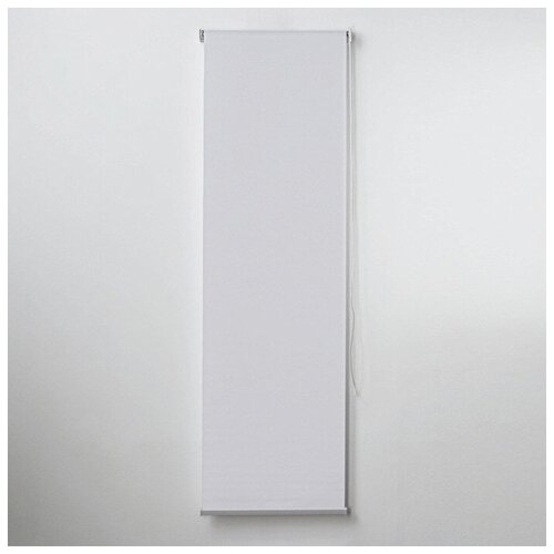--- Штора рулонная "Механика", 60×180 см (с учётом креплений 3,5 см), цвет белый