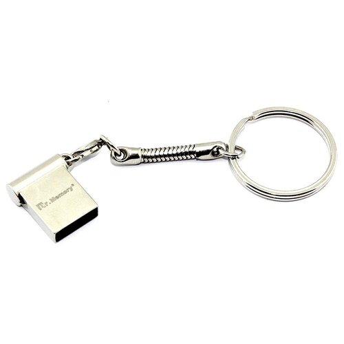 Флешка USB Dr. Memory mini 4Гб, USB 2.0, серебристый