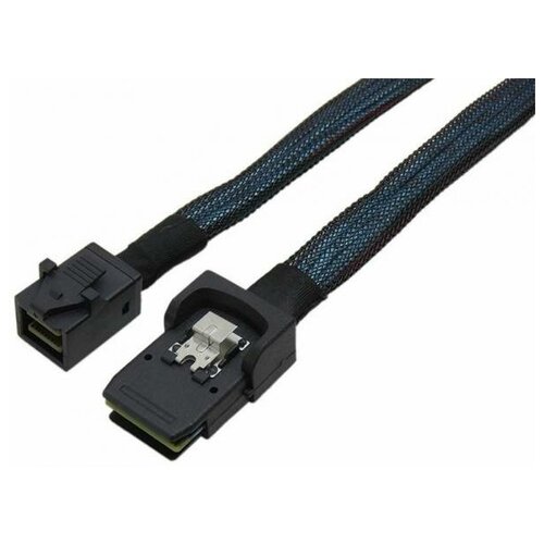 Кабель интерфейсный GSMIN A87 SAS SFF-8643 - Mini SAS SFF-8087 (1 м) (6-12 Гбит/с) (Черный)