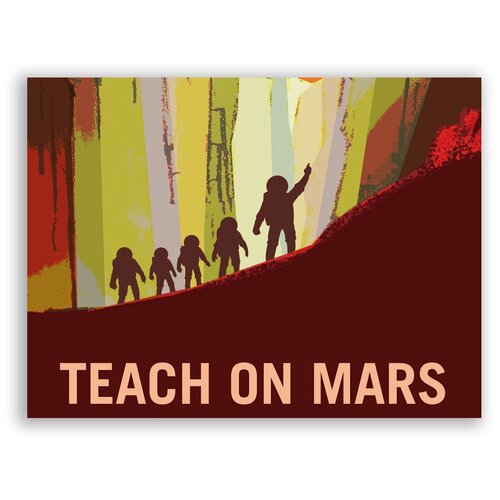 Постер на бумаге / Space: Teach on Mars / Космос