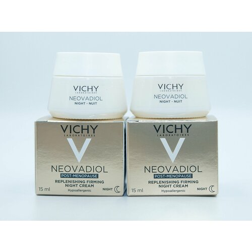 Vichy Neovadiol Night Восстанавливающий питательный ночной крем в период менопаузы, 2 шт*15 мл