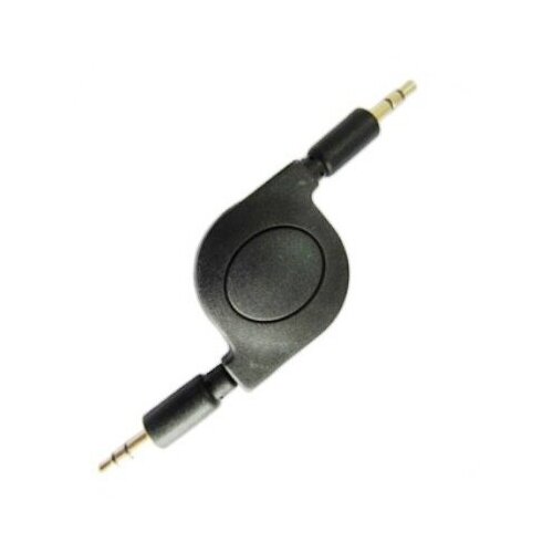 Кабель аудио 3.5мм Dialog HC-A4508 - CA-0108X штекер-штекер 3.5 мм на рулетке - 0.8 метра чёрный