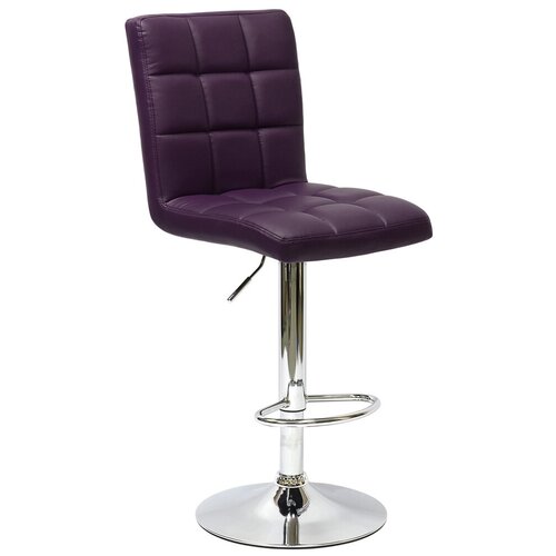 Барный стул Barneo N-48 Kruger фиолетовая кожа