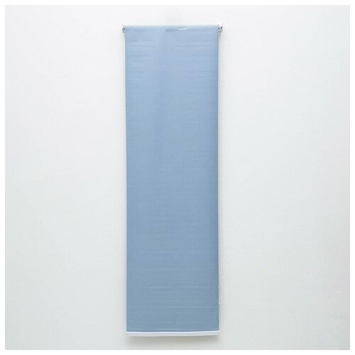 Штора рулонная «Нега», блэкаут, 120*180 см, цвет серо-голубой