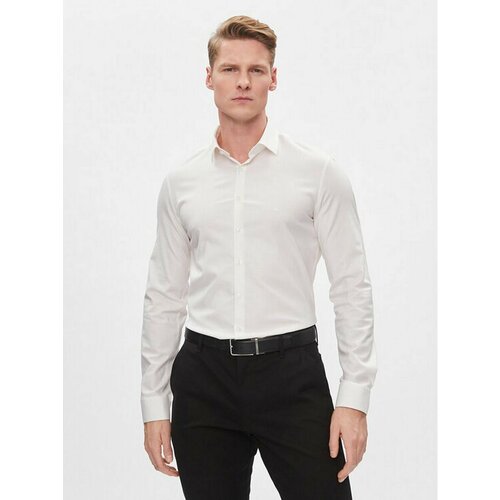Рубашка CALVIN KLEIN, размер 44 [KOLNIERZYK], белый
