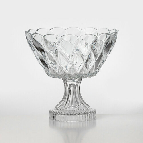 Isfahan Glass Ваза стеклянная для фруктов FLORENCE, d=24,5 см