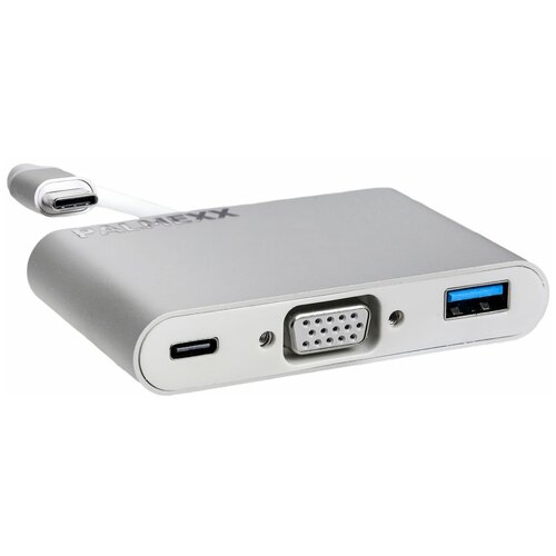 Адаптер-переходник PALMEXX USB-C (Type-c) to VGA+USB3.0+USBC