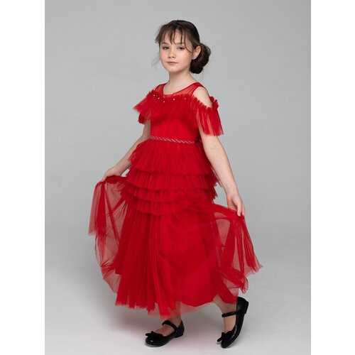 Платье, размер 9, красный