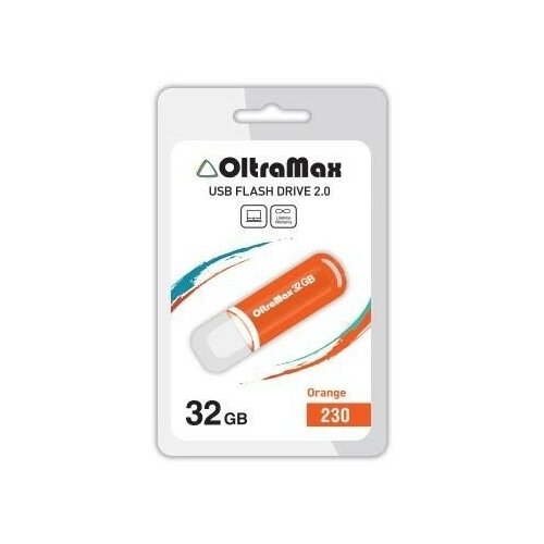 USB флэш-накопитель OLTRAMAX OM-32GB-230-оранжевый