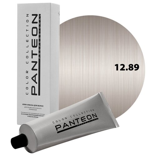 Panteon Color Collection Стойкая крем-краска для волос для профессионального применения, 12.89 ультра светлый блондин перламутровый, 100 мл