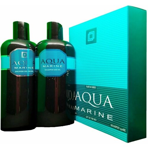 Подарочный набор Parfum Series Aqua Marine Гель для душа 250мл + Шампунь для волос 250мл для мужчин х 2шт