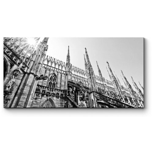Модульная картина Миланский собор 50x25