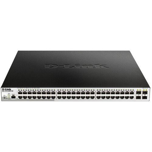 D-Link PROJ Managed L2 Metro Ethernet Switch 48x1000Base-T PoE, 4x1000Base-X SFP, PoE Budget 740W, Surge 6KV, CLI, RJ45 Console, Dying Gasp