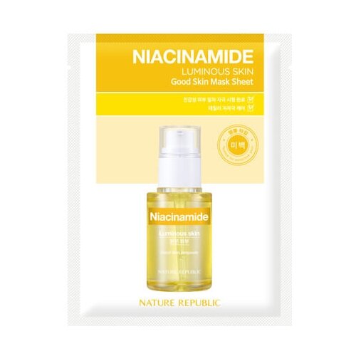 NATURE REPUBLIC Тканевая маска для лица с ниацинамидом Good Skin Niacinamide, 24 мл