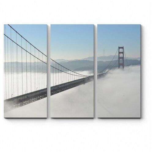 Модульная картина Туман над мостом "Золотые ворота" 70x50