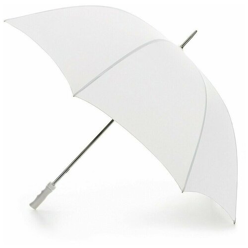 Зонт-трость FULTON, механика, купол 124 см, 8 спиц, система «антиветер», белый