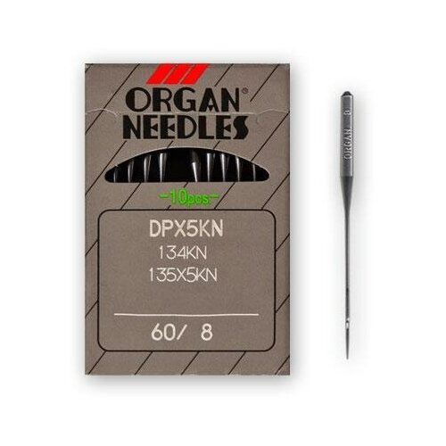 Иглы для промышленных швейных машин "Organ Needles", №075, 10 штук, арт. DPх5KN