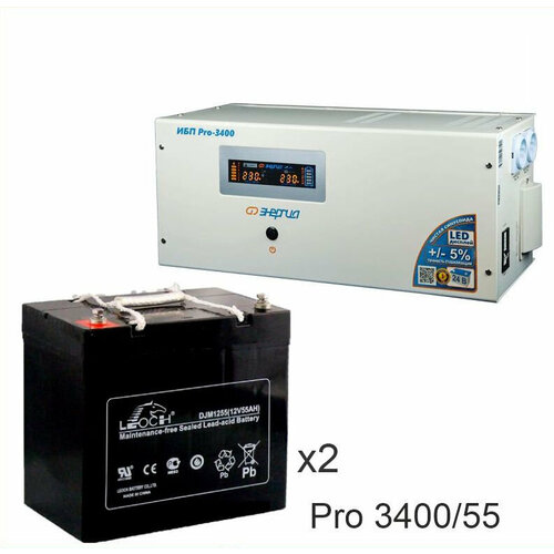 Энергия PRO-3400 + Аккумуляторная батарея LEOCH DJM1255