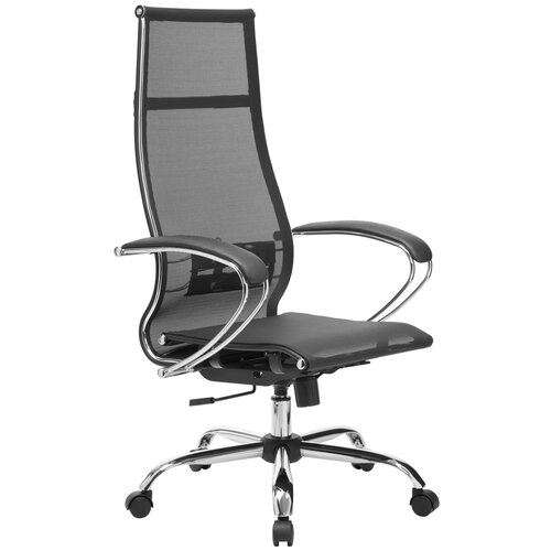 Компьютерное кресло METTA Комплект 7 Ch овальное сечение офисное, обивка: текстиль, цвет: черный
