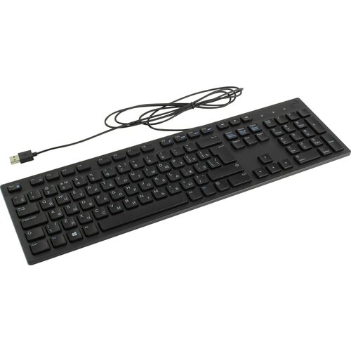 Клавиатура DELL KB216 Black USB black, русская, 1 шт.