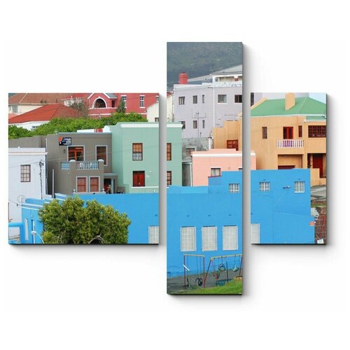 Модульная картина Дома района Бо-Каап, Кейптаун110x91